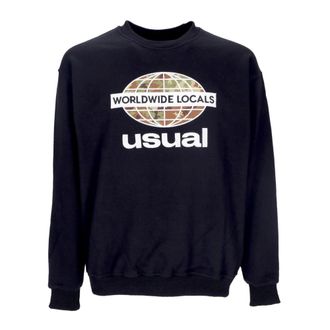 Usual Homme, Sweatshirts et sweats à capuche, Noir, Taille: XL SweaT-shirt ras du cou Local Noir