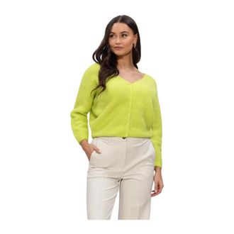 Beaumont Amsterdam Penny Cardigan - - Knitwear - Damen - Gr&uuml;n - XL