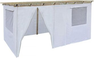 Habitat et Jardin Souccah en bois 3 x 5 m avec tissu - Casher lemaehadrin - Skhah Non inclus