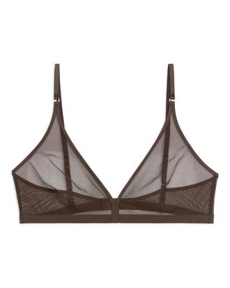 Arket Weicher Mesh-BH -Braun