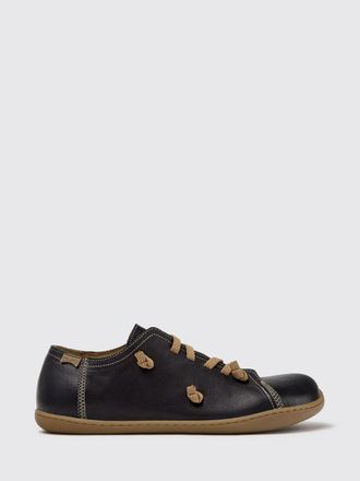 Camper Twins Slip-On-Sneaker aus Glattleder mit gestickten Details