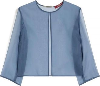 Max Mara Femme, Vestes, Bleu, Taille: 34 FR Mseabitata Veste Courte