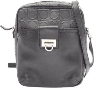 Ferragamo Sac bandouli&egrave;re doccasion - Femme - Pre-owned - Noir - Taille: ONE Size