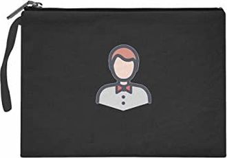 Bonateks Femme Frfcb101230 Femme Clutches, Noir, Black EU