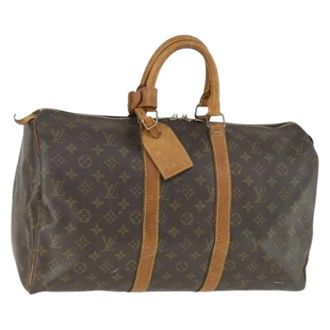 Louis Vuitton Sac Week-end en Toile Pre-owned - Femme - Pre-owned - Brun - Taille: ONE Size