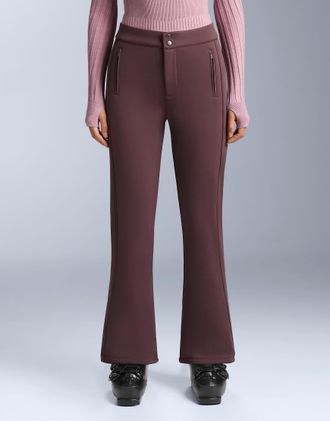 Oysho Pantalon de ski &eacute;vas&eacute; en tissu stretch imperm&eacute;able - Rouge