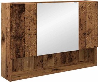 vidaXL Badezimmer-Spiegelschrank Altholz 80 x 17 x 55 cm Holzwerkstoff vidaXL