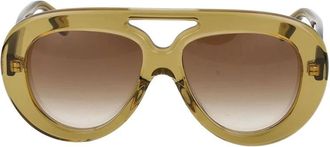 Loewe unisex, Accessoires, Vert, Taille: 55 MM Curvy Lunettes de soleil