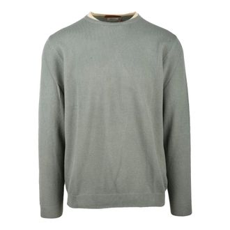 Daniele Fiesoli Homme, Pulls, Vert, Taille: L Pullover Girocollo