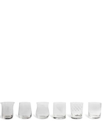 BITOSSI HOME lot de six verres assortis - Blanc