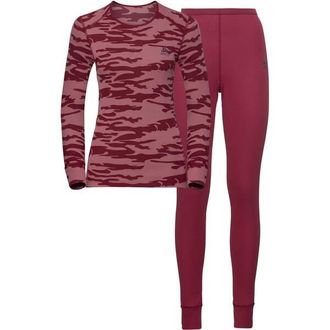 Odlo Damen W&auml;sche-Set Warm Camouflage