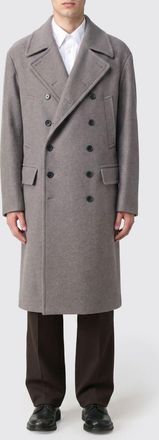 Dries Van Noten Langer Zweireiher-Mantel aus Wollmischung mit lockerer Passform