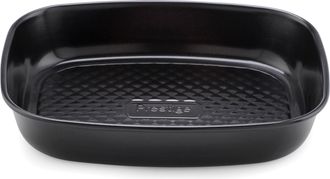 Prestige Inspire Auflaufform - Br&auml;ter - Grillschale Gem&uuml;se - Antihaftbeschichtung - Robuster Kohlenstoffstahl - 26 x 22 x 4,5 cm, Klein, Schwarz