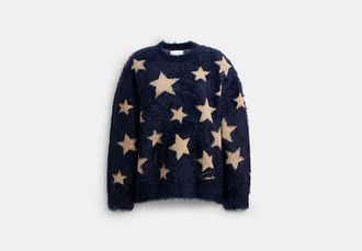 Coach Star Pullover Mit Rundhalsausschnitt