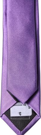 Dolce & Gabbana Purple Solid Silk Adjustable Men Tied Necktie Tie