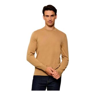 HUGO BOSS Round-Neck Strickwaren - - Knitwear - Herren - Beige - M