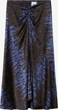 Isabel Marant Jupe Laren En Soie - Femme - Nuit - Taille34 - Isabel Marant