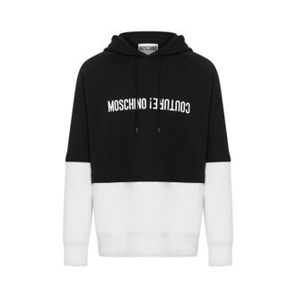Moschino Cotton Sweatshirt - - Sweatshirts & Hoodies - Herren - Schwarzk - M