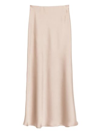 Blanca Vita Langer Rock mit Stretchbund - Nude