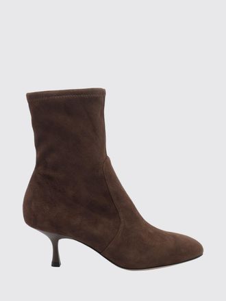 Stuart Weitzman Wildleder-Stiefelette mit mittlerem Absatz