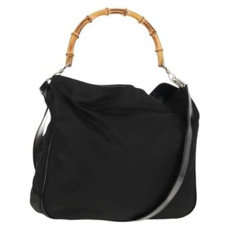 Gucci Sac bandouli&egrave;re en nylon Pre-owned - Femme - Pre-owned - Noir - Taille: ONE Size