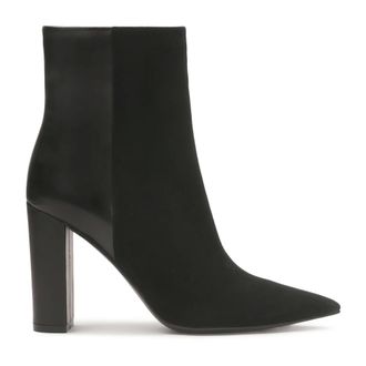 Kazar Femme, Chaussures, Noir, Taille: 35 EU Bottes noires en daim et cuir lisse