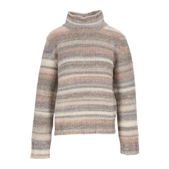KANGRA Femme, Pulls, Beige, Taille: 42 FR Dolcevita in filato stampato