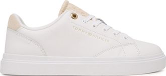 Tommy Hilfiger Sneakers Tommy Hilfiger Th Feminine Cupsole Monogram FW0FW09606 Wei&szlig;