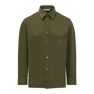 Givenchy Couture Seam Overshirt - - Shirts - Herren - Gr&uuml;n - M