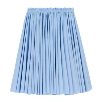 Ami Femme, Jupes, Bleu, Taille: 38 FR Cotton Wheel Skirt