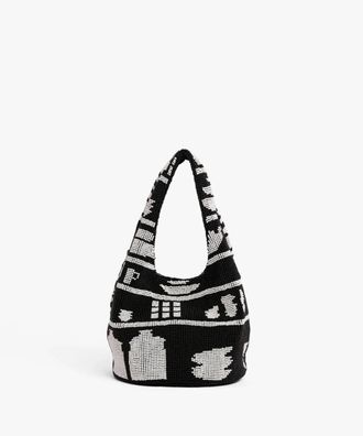 J.W.Anderson Shopper & Totes - Beaded Mini Shopping Bag - Gr. unisize - in Schwarz - f&uuml;r Damen