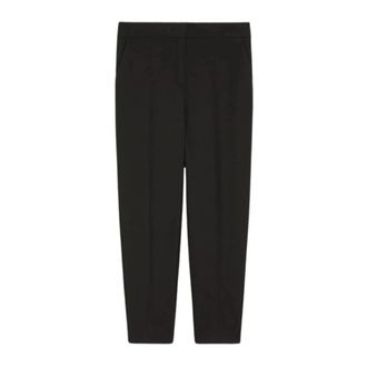 iBlues Schwarze Stretchhose Eleganter Femininer Stil - - Trousers - Damen - Schwarzk - M