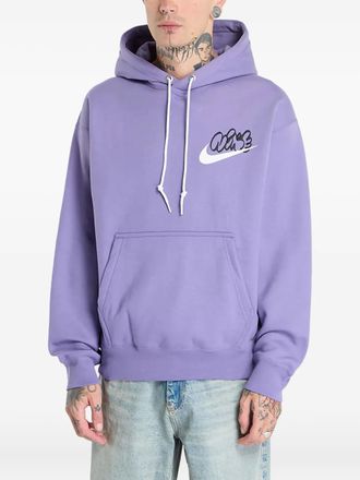 Nike hoodie &agrave; d&eacute;tail de logo - Violet