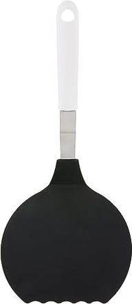 Fackelmann Omelettewender 34,5 cm ARCADALINA, Crepewender mit praktischem Griff, Pfannkuchenwender für beschichtete Töpfe und Pfannen (Farbe: Weiß/Schwarz), Meng