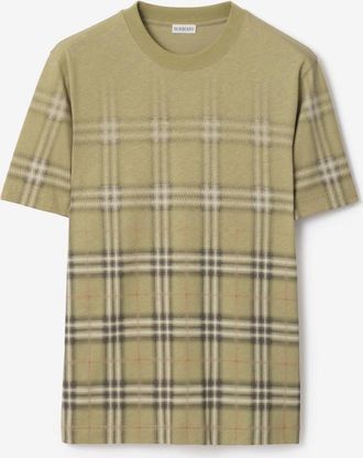 Burberry T-shirt en coton Gradient Check, Size: XXXL