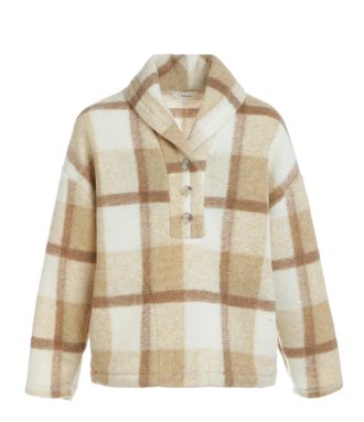 Xirena Pull Karsyn Carreaux Beige Marron