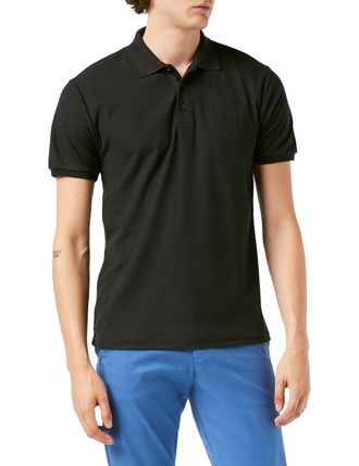 Fruit Of The Loom Herren 65/35 Polohemd, Schwarz, XL (3er Pack)