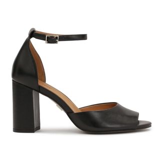 Kazar Klassische schwarze Sandalen mit breitem Riemen - - Shoes - Damen - Schwarzk - 38 EU