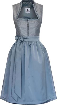 Alpenm&auml;rchen Midi Dirndl Frederike aus Exklusiver Kollektion inkl. Sch&uuml;rze Gr.36 - ALM1042