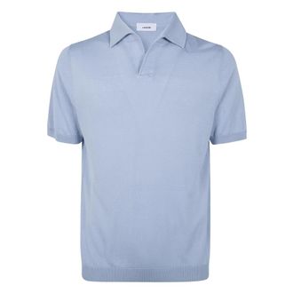 Lardini Kurzarm-Poloshirt - - Tops - Herren - Blau - M