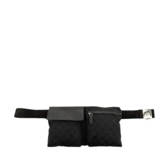 Gucci Pre-owned GG Canvas Double Pocket - Femme - Pre-owned - Noir - Taille: ONE Size