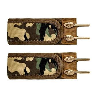 Generic Lot de 2 ceintures sans boucle pour homme - Crochet tactique en m&eacute;tal - Ceinture en cuir avec boucle &eacute;lastique - Ceinture extensible r&eacute;glable - Ceintu