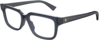 Bottega Veneta Homme, Accessoires, Gris, Taille: 54 MM Rectangle Eyeglasses