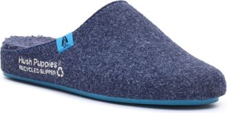 Hush Puppies Die guten Polyester Herren Hausschuhe in Marineblau