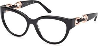 Guess Femme, Accessoires, Noir, Taille: 55 MM Cat Eye Optical Frame