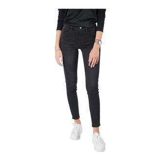 Frame Denim Schwarze Skinny Denim Jeans - - Jeans - Damen - Schwarzk - W25