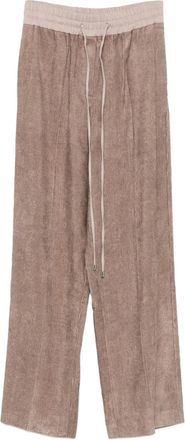 Alysi Jogginghose aus Cord - Braun