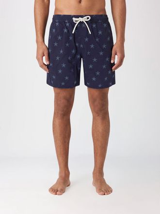 MC2 Saint Barth Short de bain &agrave; imprim&eacute; graphique et taille &agrave; cordon