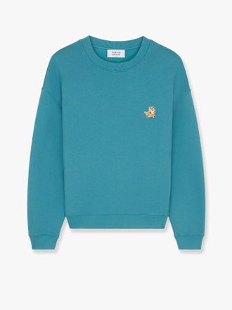 Maison Kitsun&eacute; Cotton sweatshirt with iconic embroidered logo on the front - MAISON KITSUNE - gender_Man