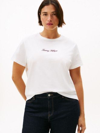 Tommy Hilfiger Kurzarmshirt CRV CLASSIC SCRIPT REG SS TEE in gro&szlig;en Gr&ouml;&szlig;en